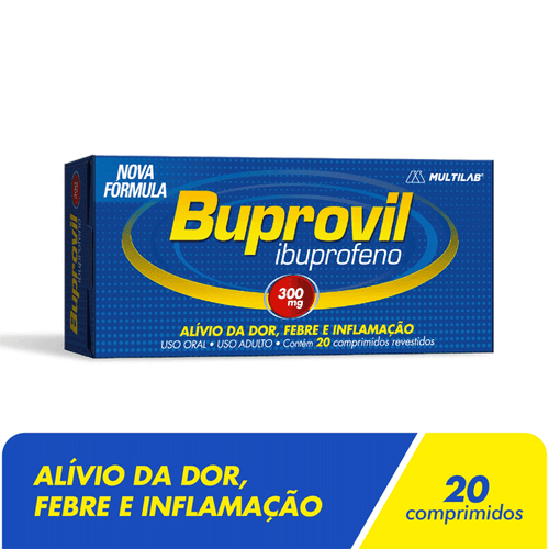 Buprovil 300mg Multilab 20 Comprimidos Revestidos - Drogarias Pacheco