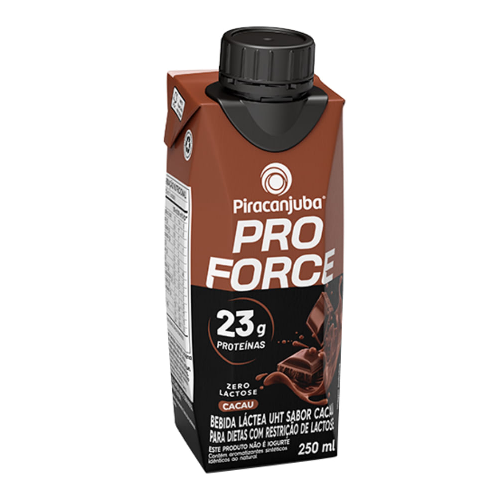 Bebida Láctea Piracanjuba ProForce Cacau Zero Lactose 250ml - Drogarias Pacheco