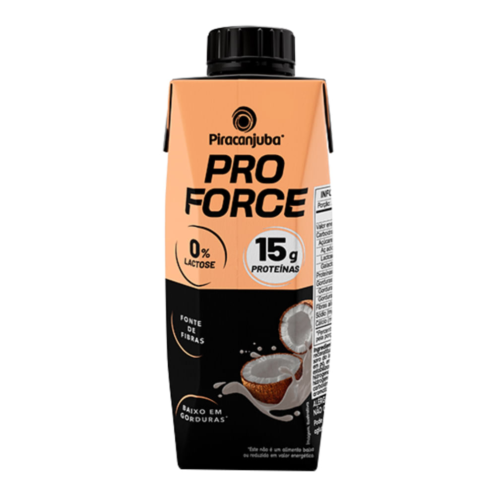 Bebida Láctea Uht Piracanjuba ProForce Coco Zero Lactose 250ml ...
