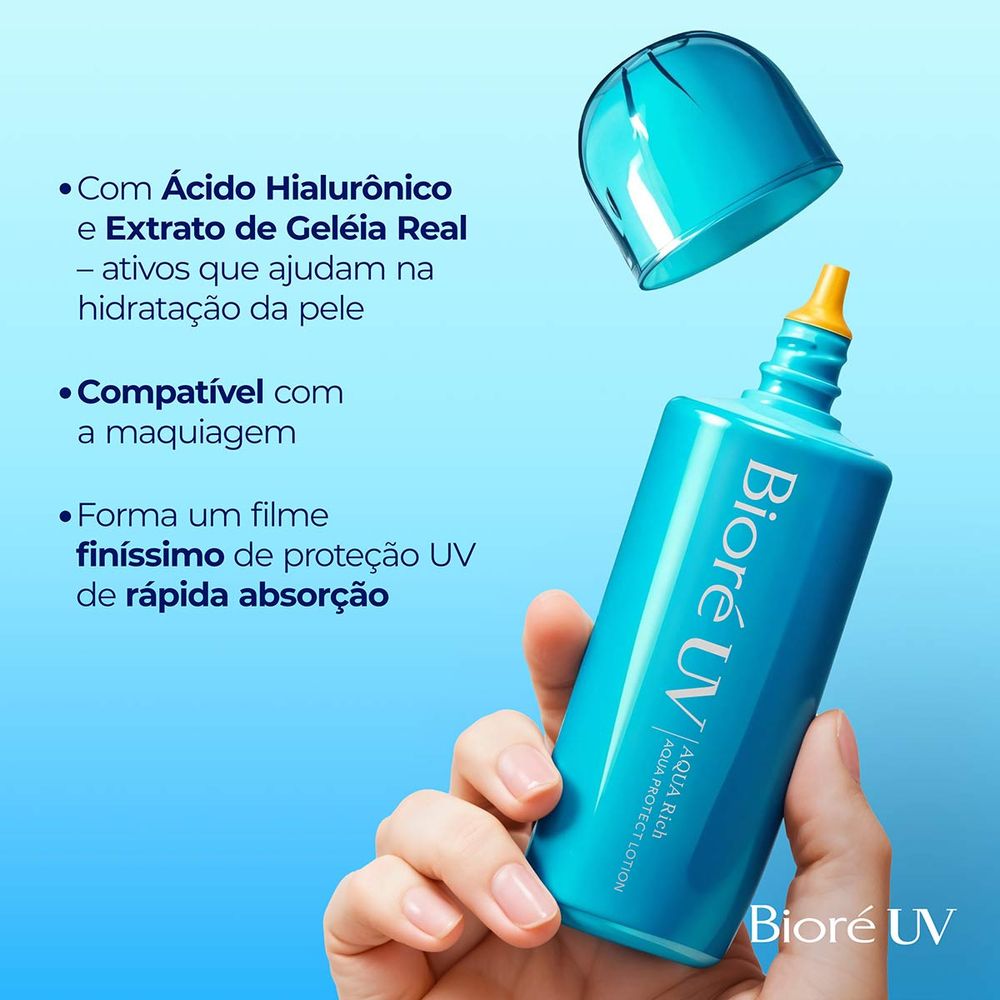 Protetor Solar Facial Bioré FPS 50+ UV Aqua Rich 70ml Loção - Drogarias ...