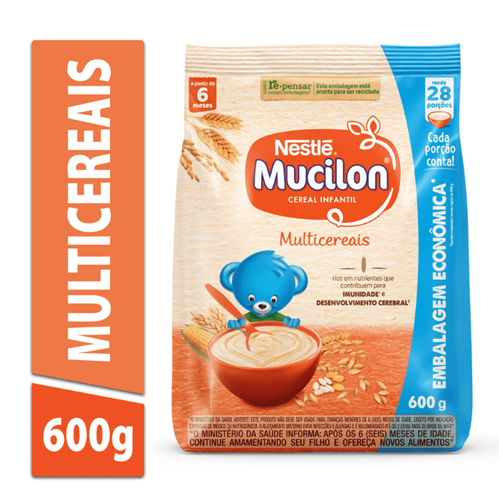 Cereal Infantil Multicereais Mucilon 600g - Drogarias Pacheco