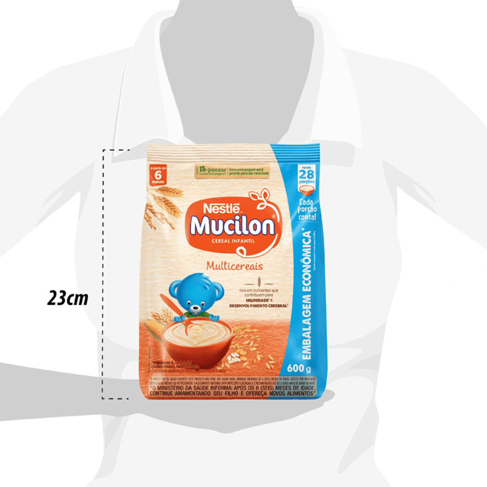 Cereal Infantil Multicereais Mucilon 600g - Drogarias Pacheco
