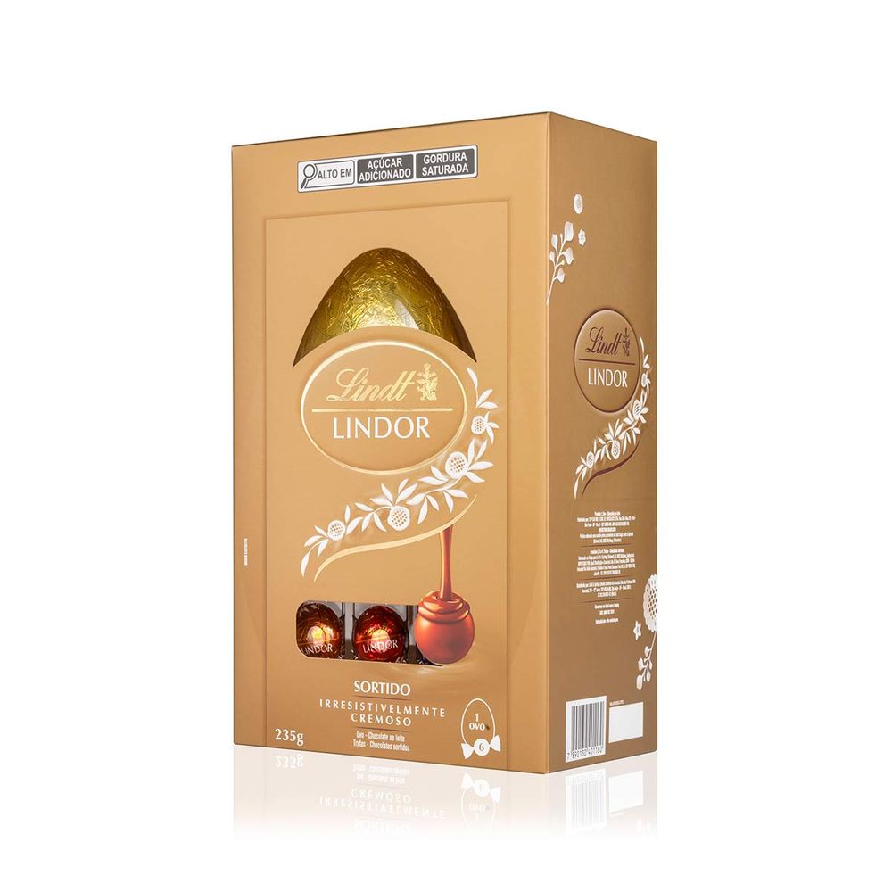 Ovo de Páscoa Lindt Lindor Chocolate Sortido 235g - Drogarias Pacheco