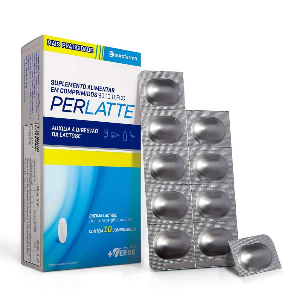 Perlatte 9.000FCC Eurofarma 10 Comprimidos - Drogarias Pacheco