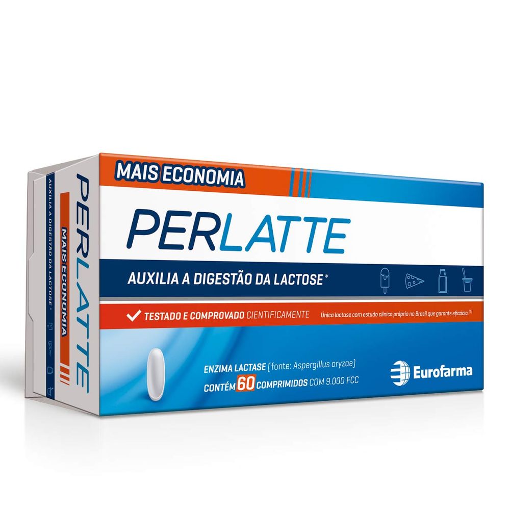 Perlatte 9.000FCC Eurofarma 60 Comprimidos - Drogarias Pacheco