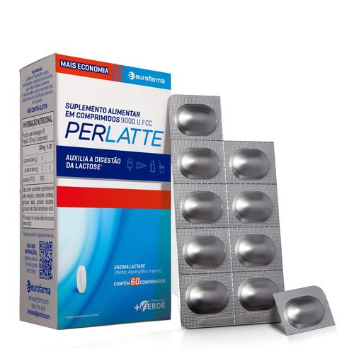Perlatte 9.000FCC Eurofarma 60 Comprimidos - Drogarias Pacheco