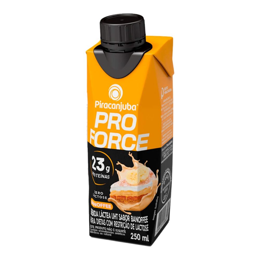 Bebida Proteica Piracanjuba Pro Force Banoffee Zero Lactose 250ml ...