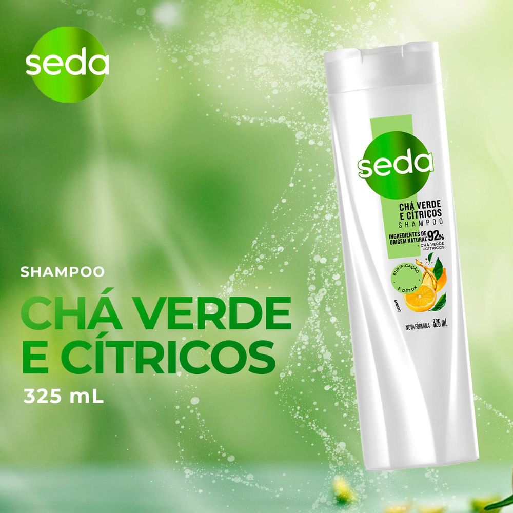 Shampoo Seda Chá Verde e Cítricos 325ml - Drogarias Pacheco