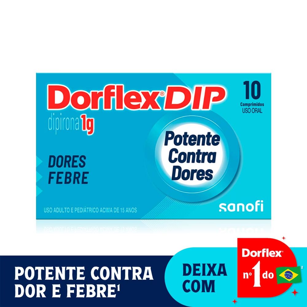 Analgésico, Relaxante Muscular e Antitérmico Dorflex DIP 1g 10 ...
