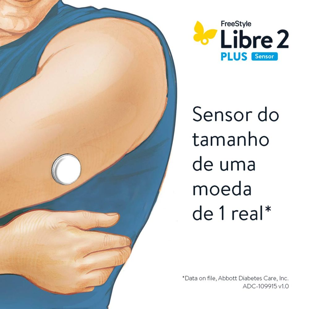 Sensor Freestyle Libre 2 Plus Abbott 1 Unidade - Drogarias Pacheco