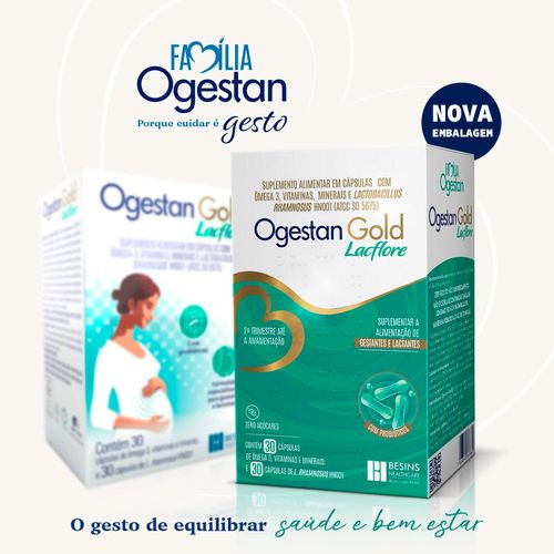 Suplemento Alimentar Ogestan Gold Lacflore 60 Cápsulas - Drogarias Pacheco