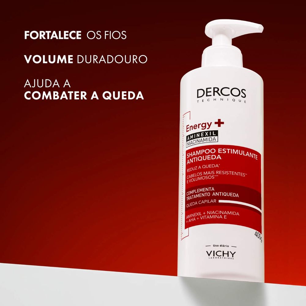 Shampoo Estimulante Vichy Dercos Energy+ Antiqueda 400ml - Drogarias ...