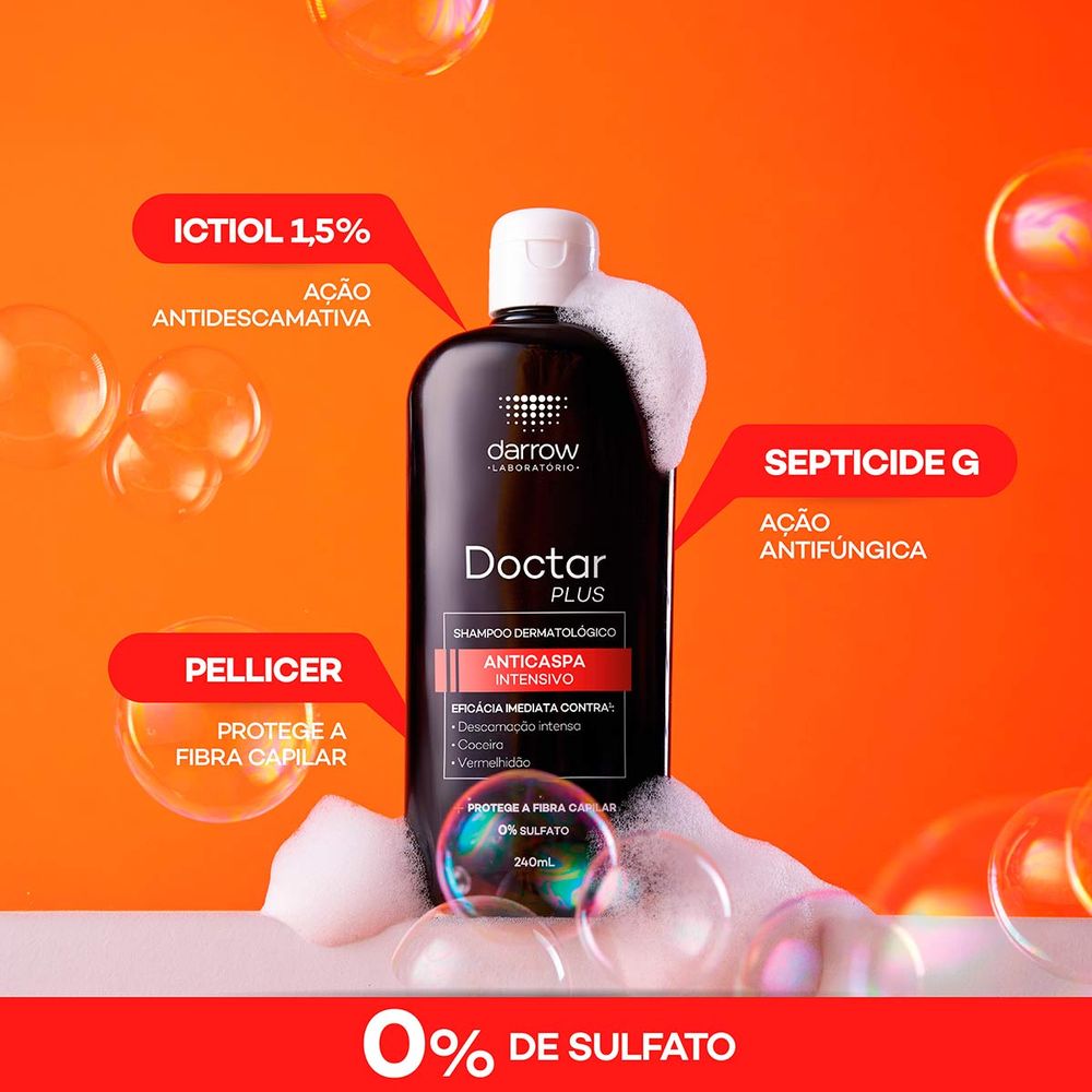 Shampoo Anticaspa Intensivo Darrow Doctar Plus 240ml - Drogarias Pacheco