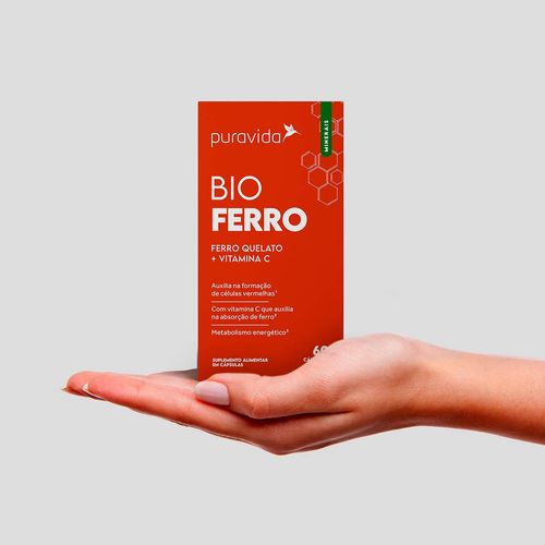 Complemento Alimentar Puravida Bio Ferro Quelato Bisglicinato ...