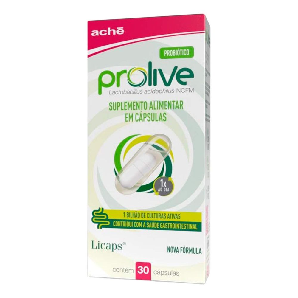 Suplemento Alimentar Prolive 30 Cápsulas - Drogarias Pacheco