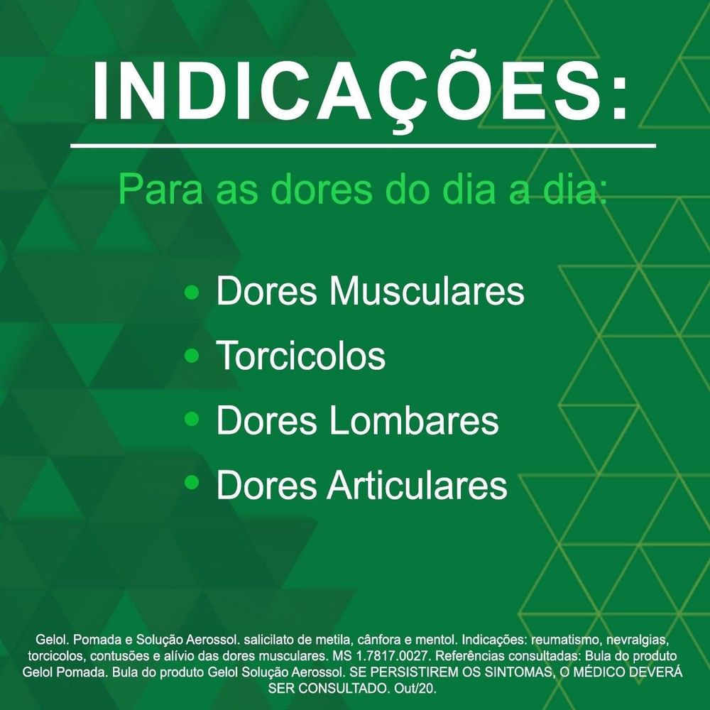 Analgésico Gelol Aerosol 60 ml - Drogarias Pacheco