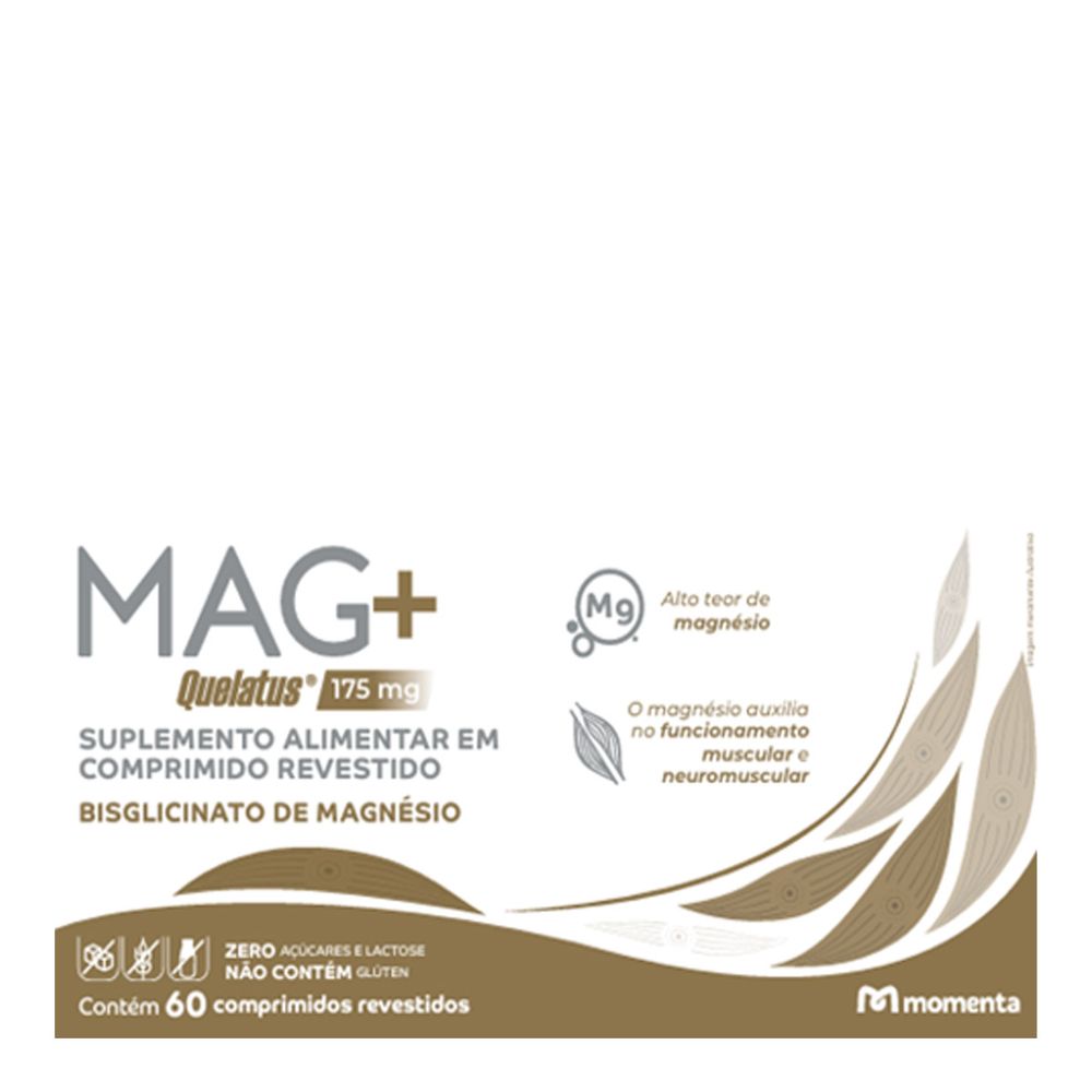 Suplemento Alimentar Mag+ Quelatus 175mg 60 Comprimidos - Drogarias Pacheco