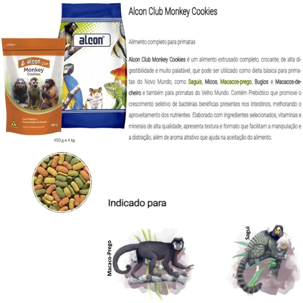 ALCON CLUB MONKEY COOKIES 450G KIT COM 10 - Drogarias Pacheco