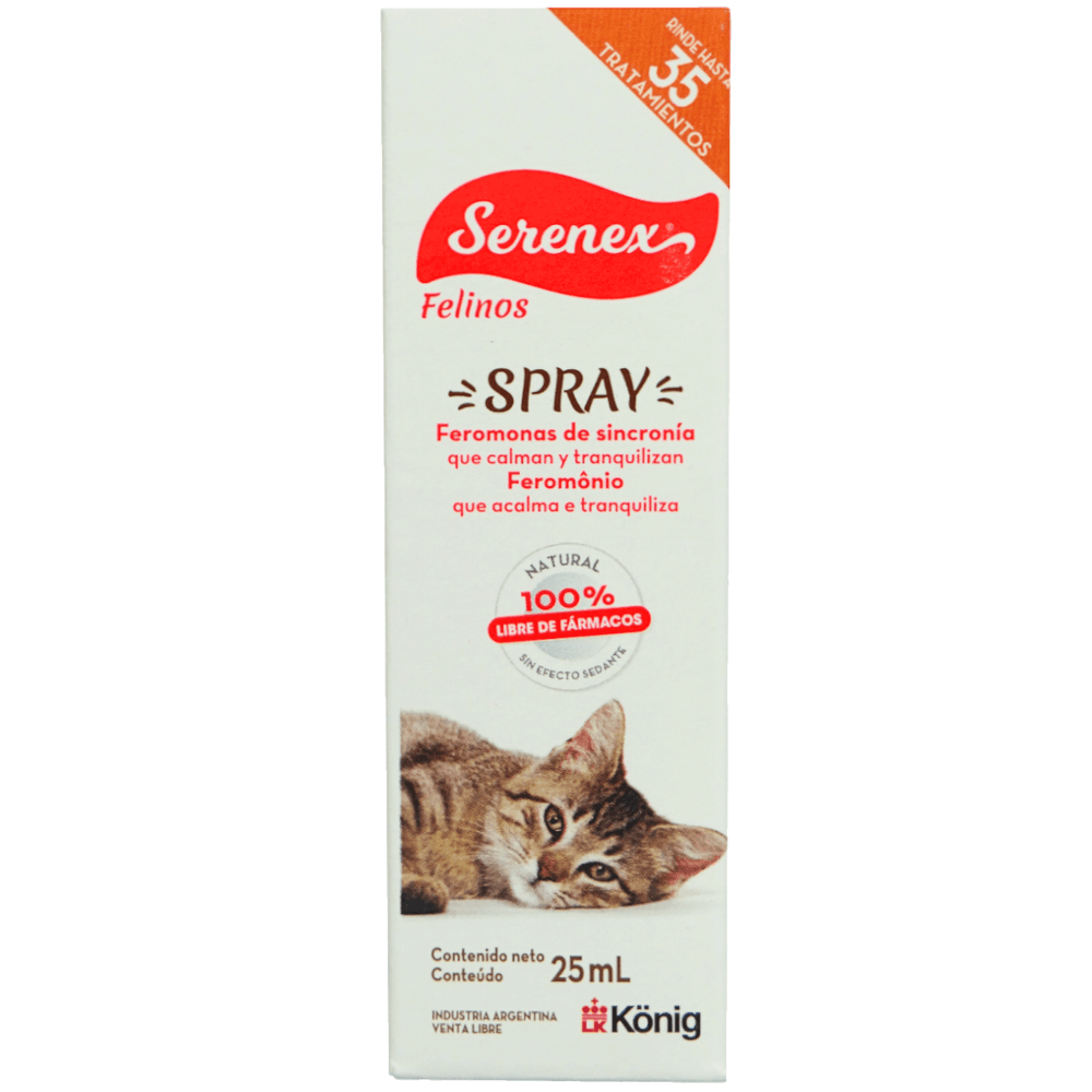 Serenex Spray 25ml Para Gatos Kit Com 5 unidades - Drogarias Pacheco