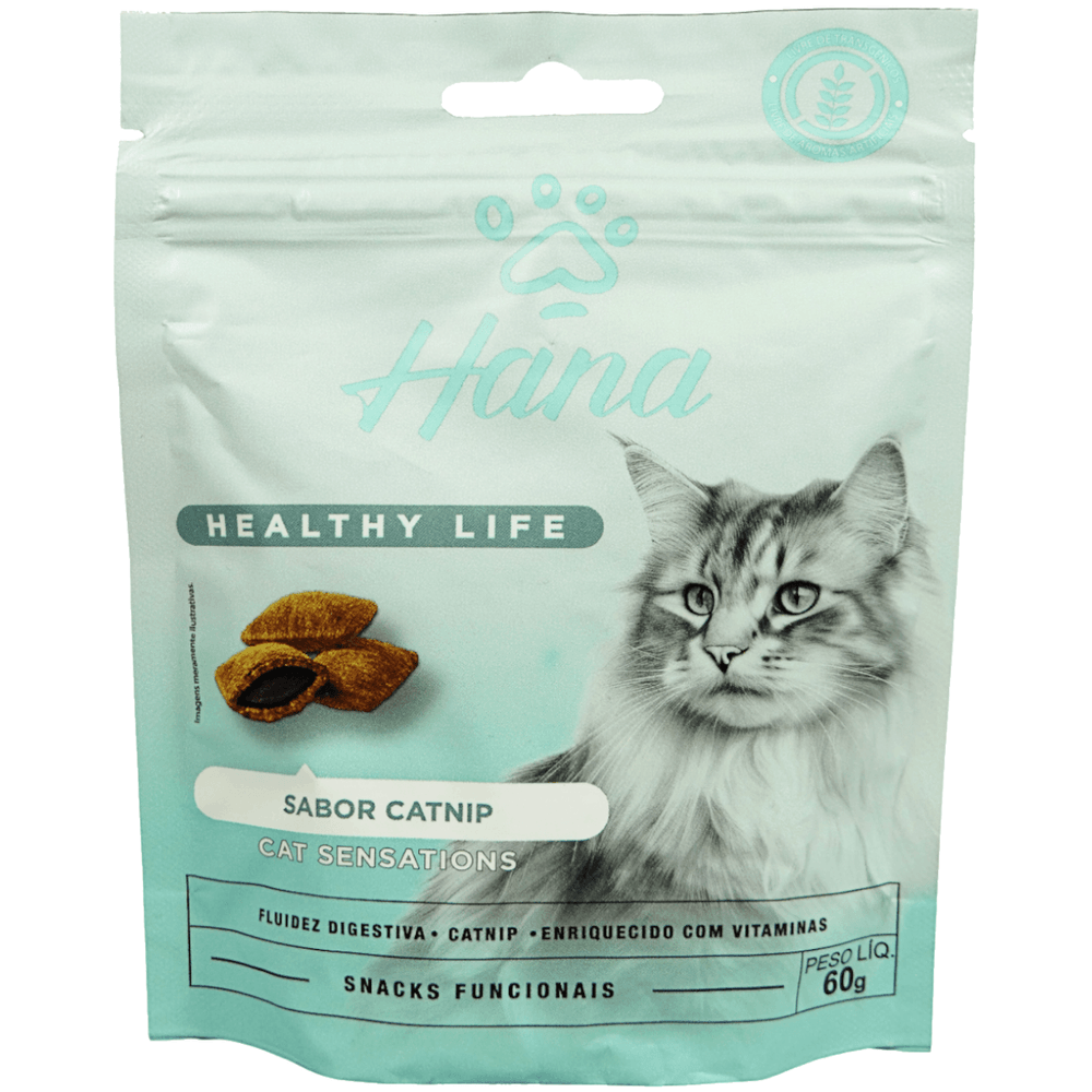 Kit 4 Snacks Hana Healthy Life Cat Sensations P/ Gatos Adultos- 60g ...