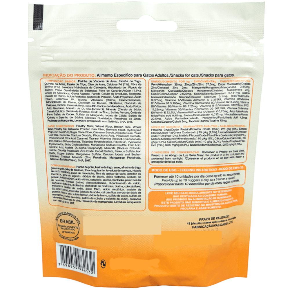 kit 4 Snacks Hana Healthy Life Hairball Control P/ Gatos Adultos- 60g ...