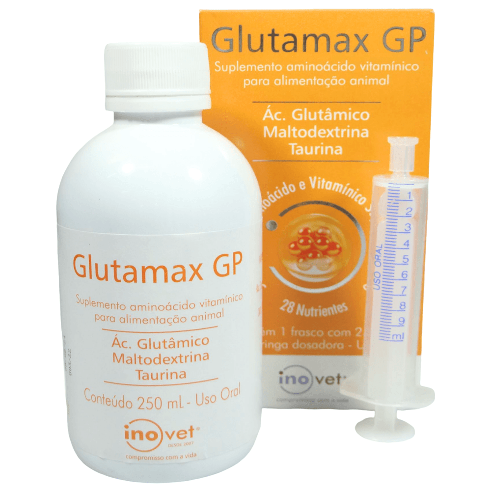 Glutamax GP Suplemento P/ Animais 250ml- Inovet - Drogarias Pacheco
