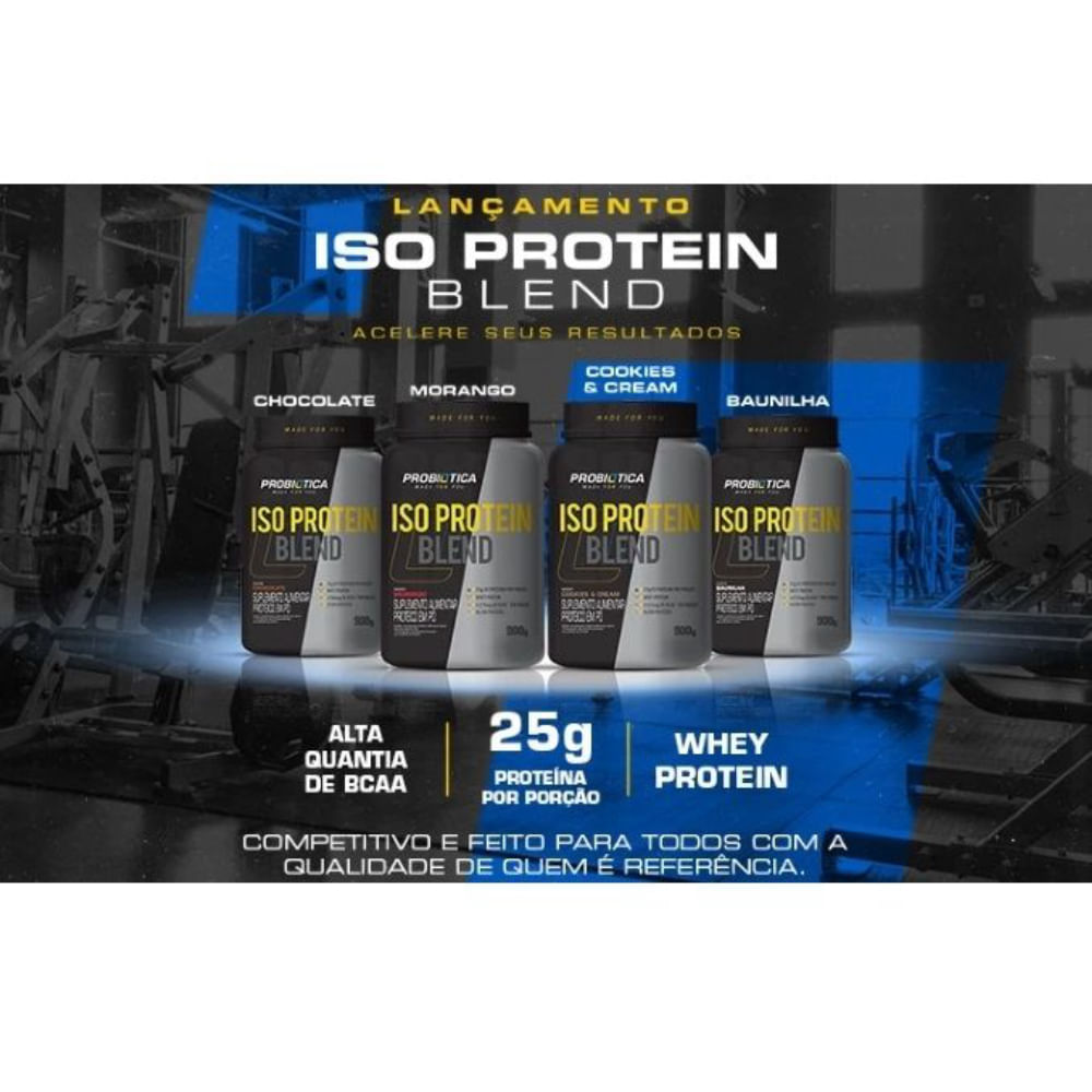 Iso Protein Blend (900g) - Sabor: Chocolate - Drogarias Pacheco