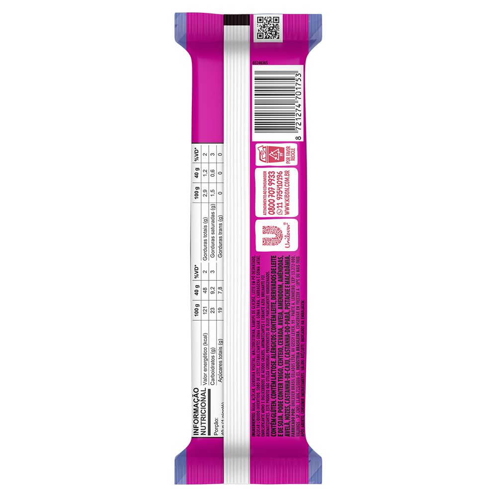 Picolé Kibon Frutilly Chiclete Pinta Língua 40g - Drogarias Pacheco