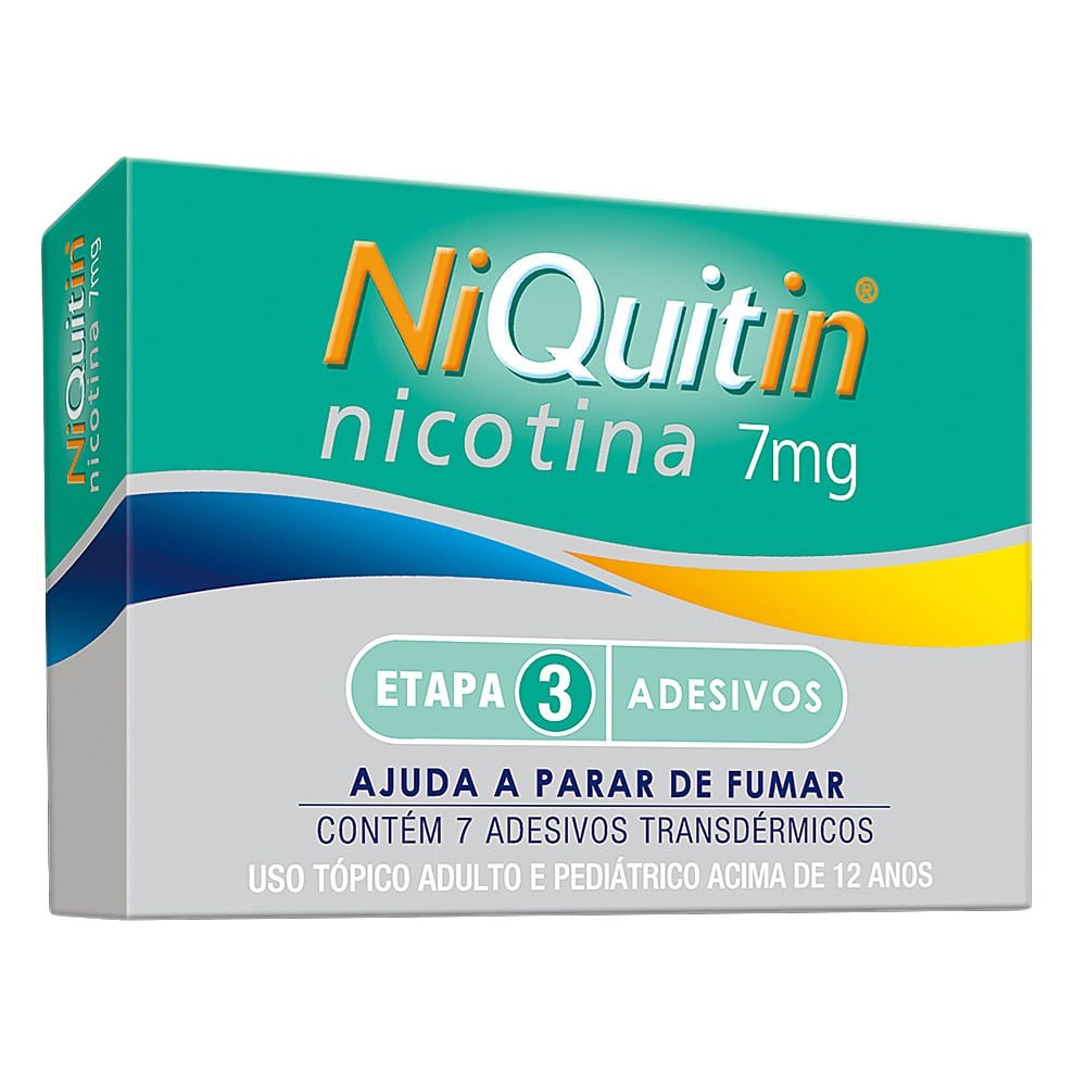 Niquitin 7mg Perrigo 7 Adesivos Transdérmicos - Drogarias Pacheco