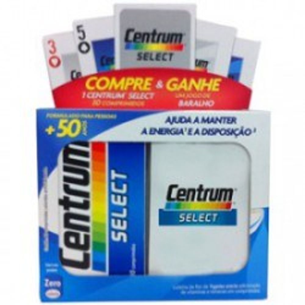 Kit Centrum Select 150 cápsulas + Baralho - Drogarias Pacheco
