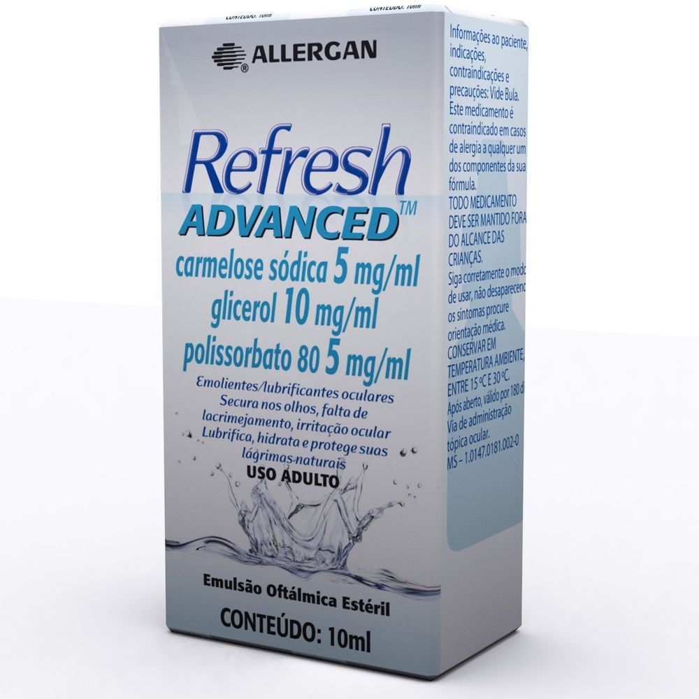 Refresh Advanced Allergan 10ml - Drogarias Pacheco