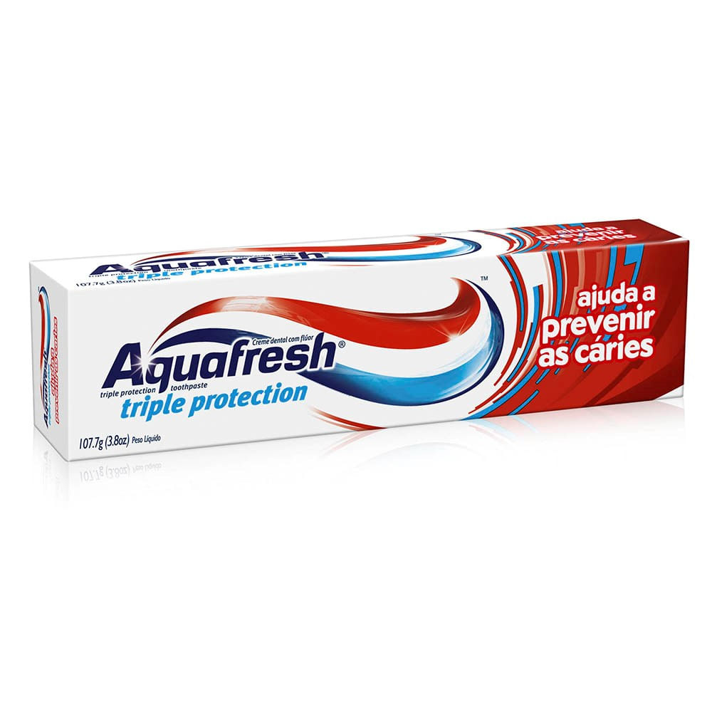 Creme Dental Aquafresh Triple Protection 107g - Drogarias Pacheco