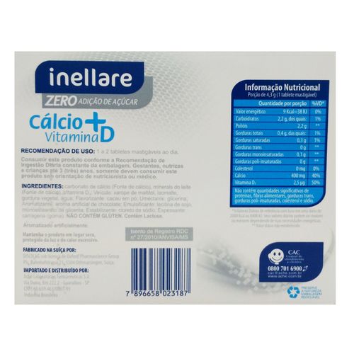 Inelatte Zero Aché 60 tabletes - Drogarias Pacheco