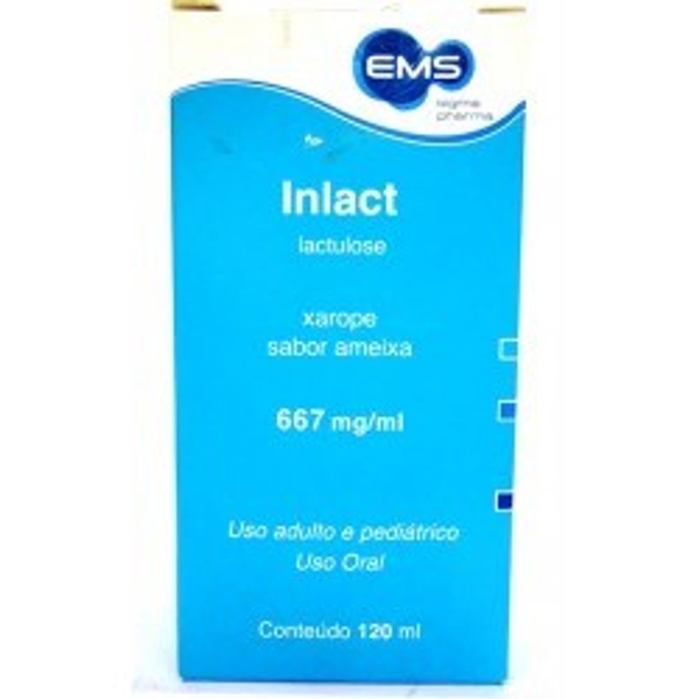 Inlact 667mg/ml Ameixa EMS 120ml Xarope - Drogarias Pacheco