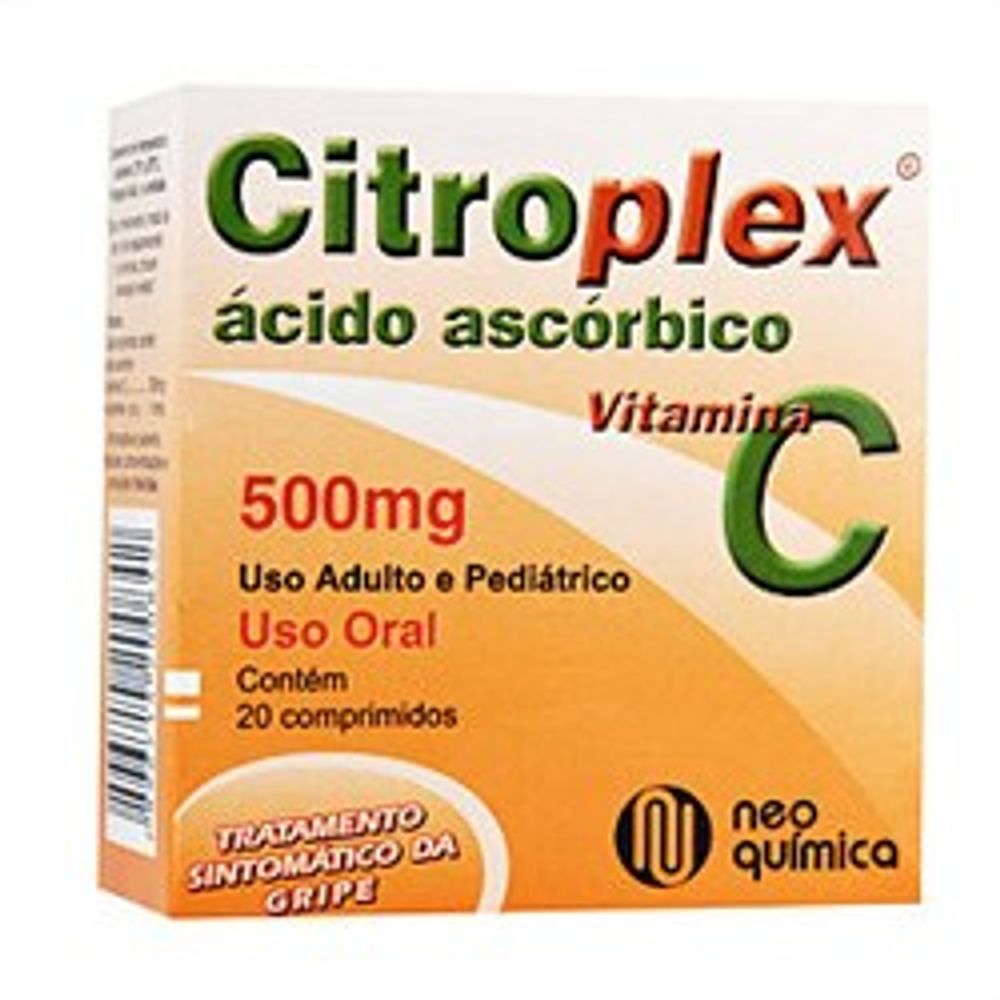 Vitamina C Citroplex 500mg Neo Química 20 Comprimidos - Drogarias Pacheco