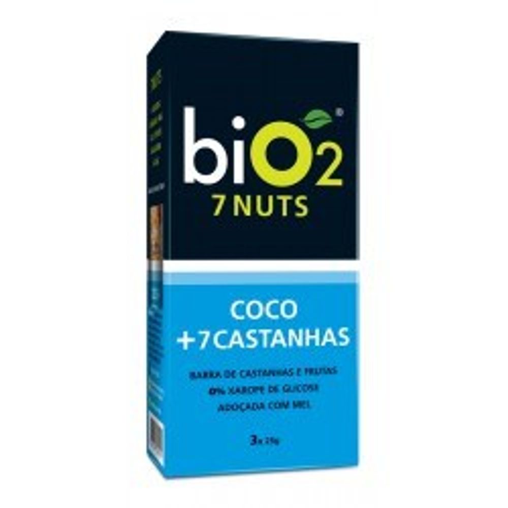 Barra de Cereal Bio2 7 Nuts Coco e Castanhas 25g - 3 unidades ...