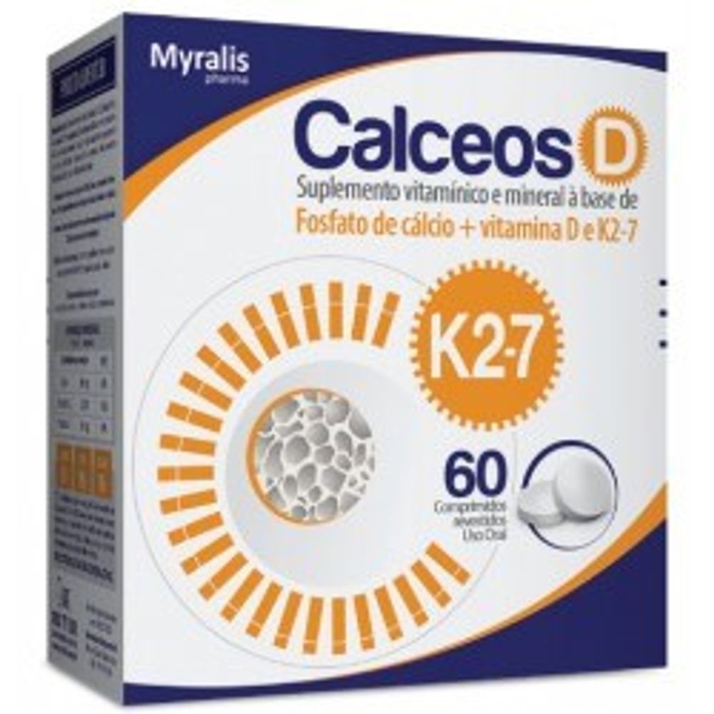 Calceos D 60 comprimidos - Drogarias Pacheco