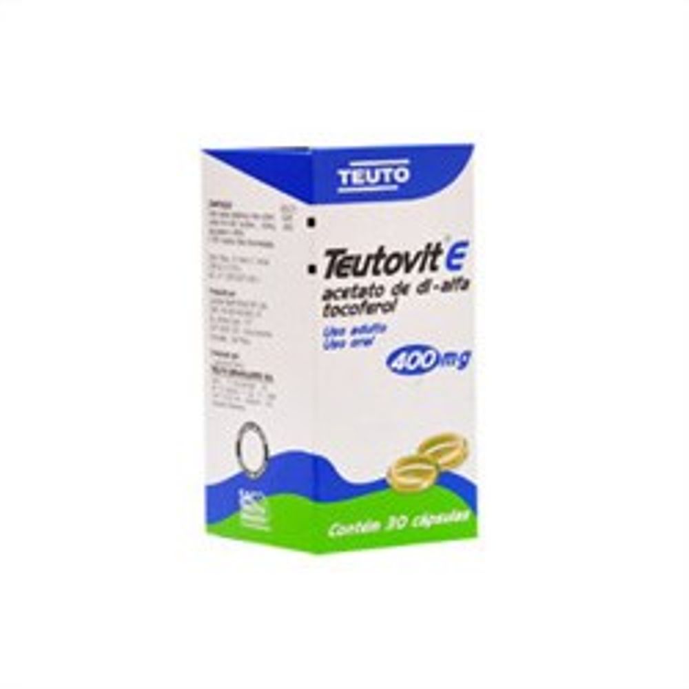 Vitamina E Teutovit-E 400mg Teuto 30 Cápsulas - Drogarias Pacheco
