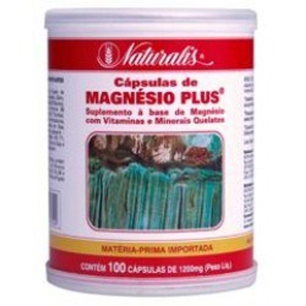 Magnésio Plus Naturalis 100 Cápsulas - Drogarias Pacheco