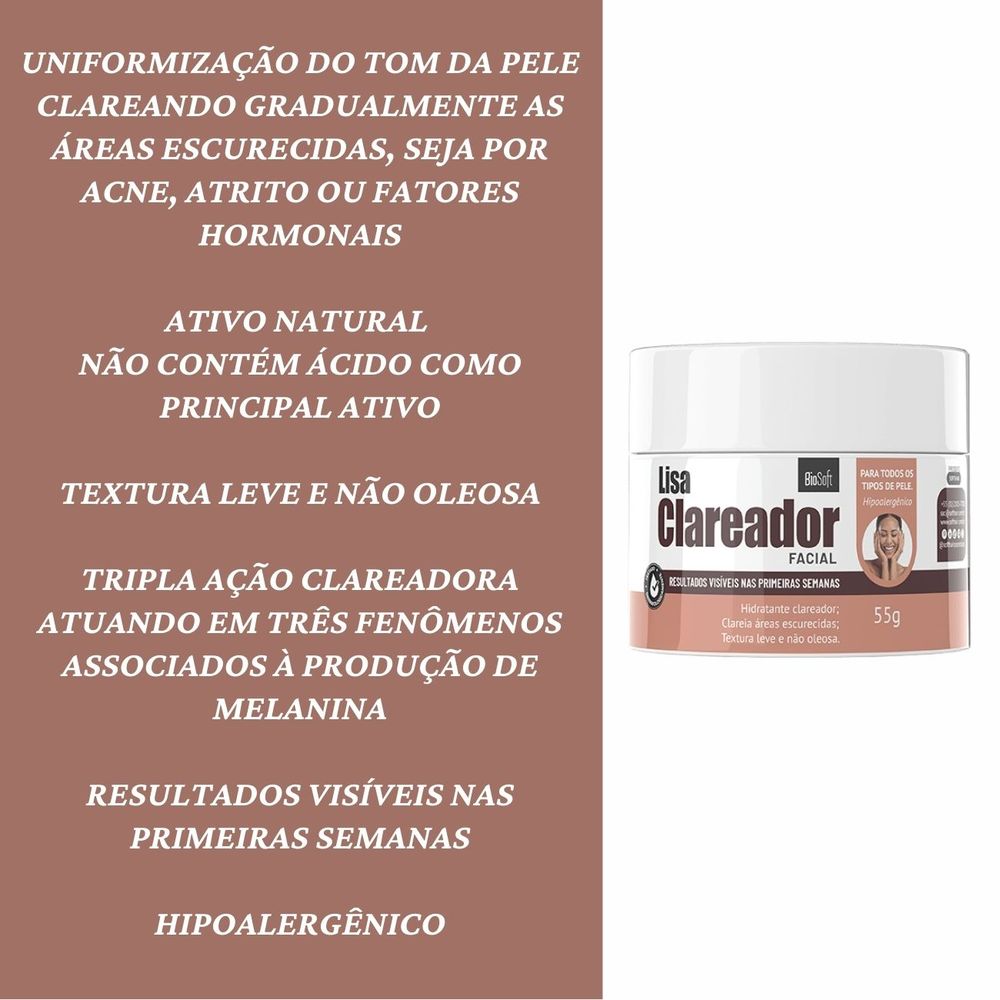 Clareador Íntimo E Corporal + Clareador De Rosto Tripla Ação ...