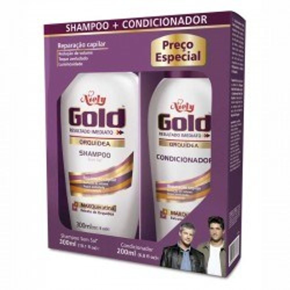 Kit Niely Gold Shampoo + Condicionador - Drogarias Pacheco