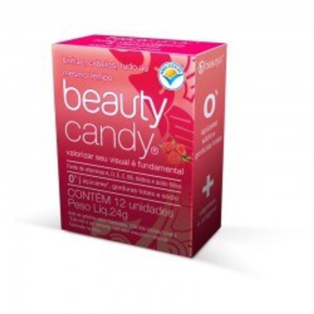 Bala Beauty Candy Framboesa 12 Unidades - Drogarias Pacheco