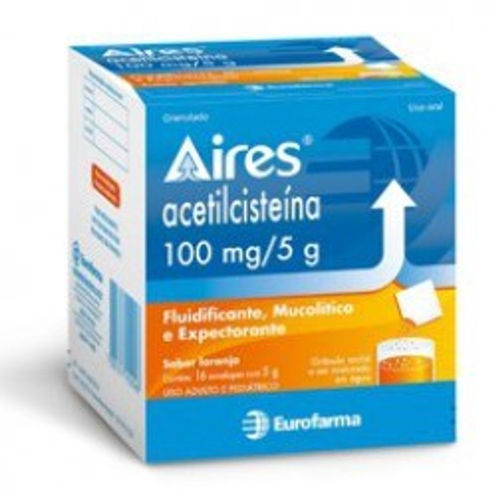 Aires 100mg Eurofarma 16 Envelopes 5g - Drogarias Pacheco