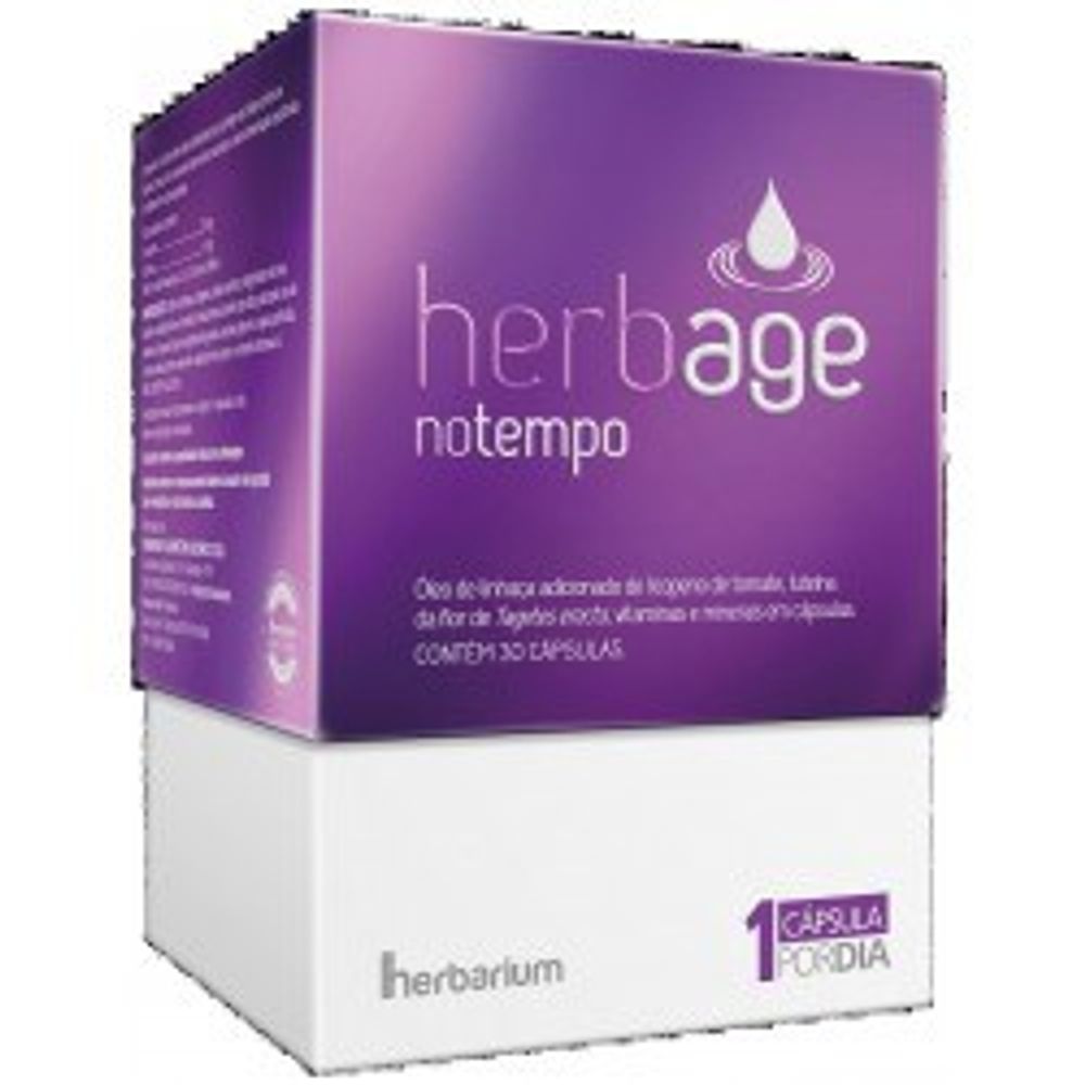 Herbage Notempo Herbarium 30 Cápsulas - Drogarias Pacheco