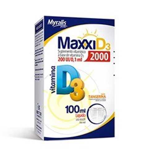 Vitamina D Maxxi D3 2000 100ml - Drogarias Pacheco