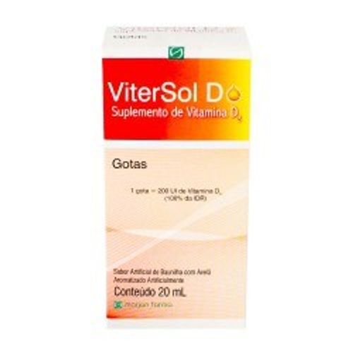 Vitamina D ViterSol D Gotas Marjan 20ml - Drogarias Pacheco