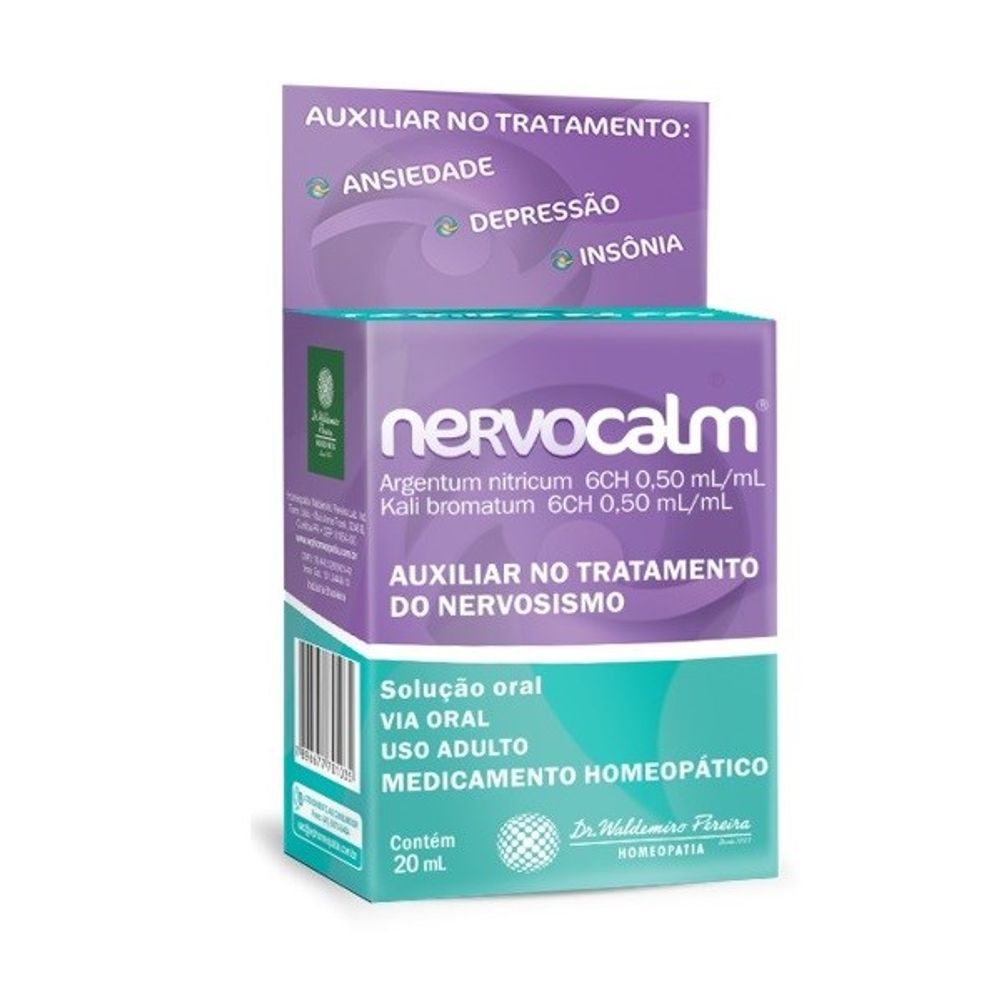 Nervocalm 20ml - Drogarias Pacheco