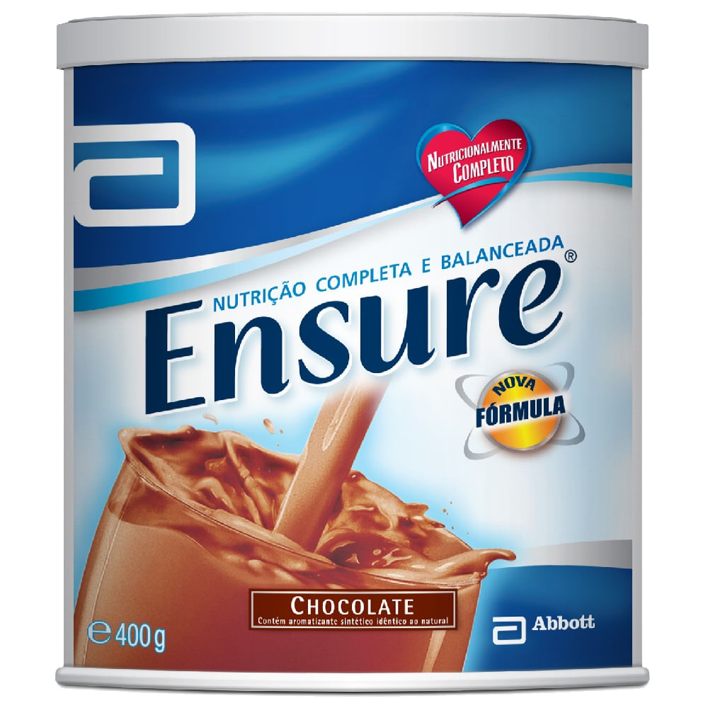 Complemento Alimentar Ensure Chocolate 400g - Drogarias Pacheco