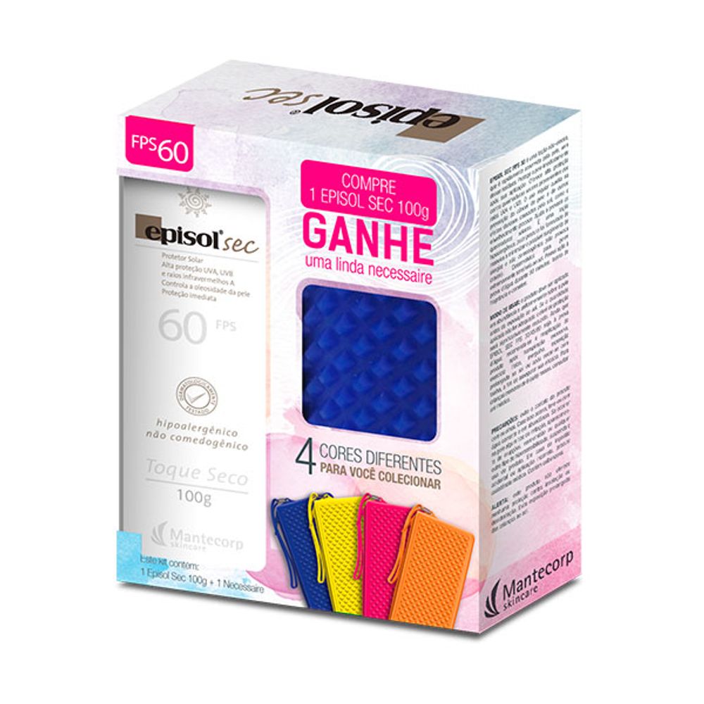Kit Episol Sec FPS60 + Necessaire - Drogarias Pacheco