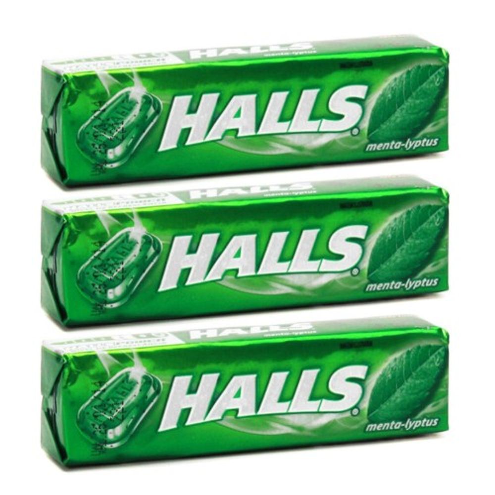 Drops Bala Halls Sabor Menta 3 Unidades - Drogarias Pacheco